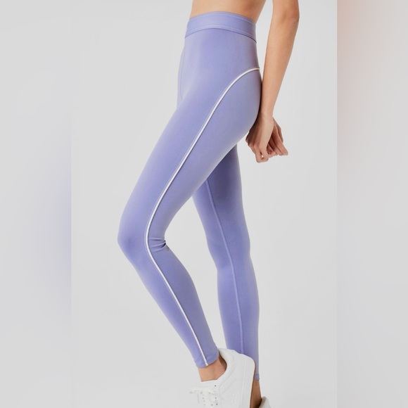 ALO Yoga | Pants & Jumpsuits | Alo Airlift Highwaist Suit Up Legging Lilac Blue White | Poshmark
